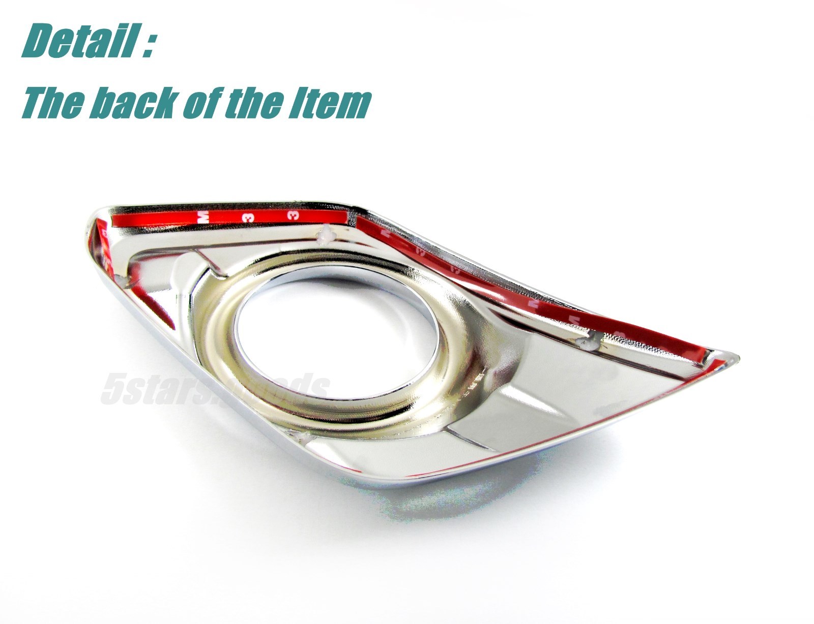 Accessories Chrome Front Fog Indicator Light Covers Trims For 14-16 ...