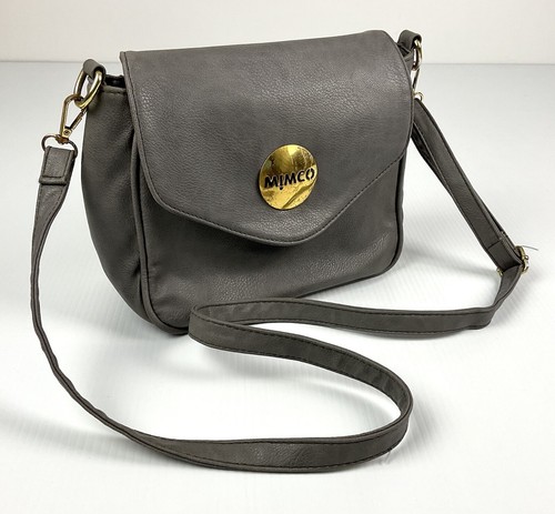 MIMCO Light Grey Leather Shoulder Bag (280mm x 180mm) | eBay Australia