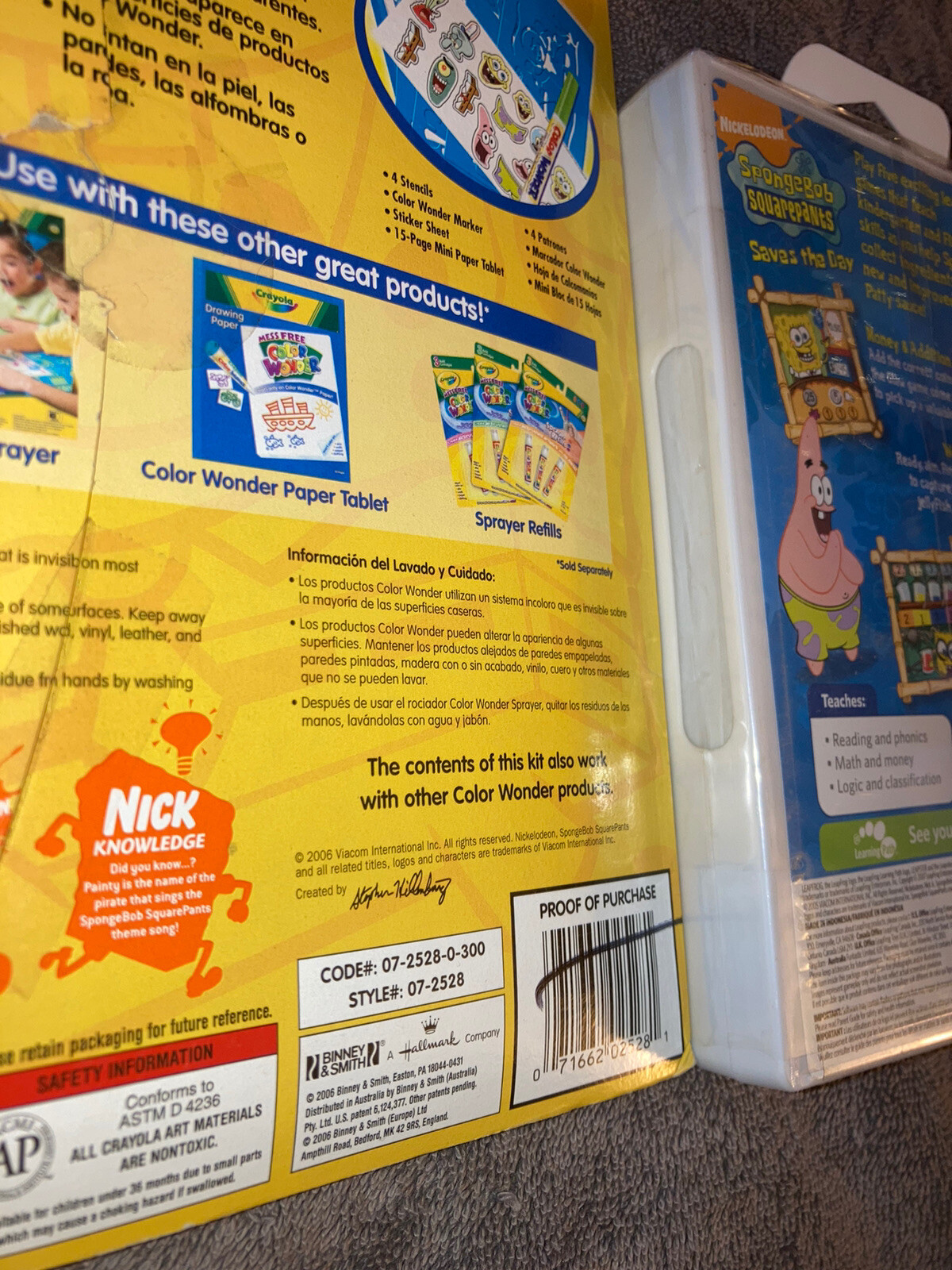 LeapFrog Leapster Game Spongebob Squarepants Saves the Day NOS Sealed W ...