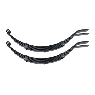 7 Leaf Slipper Spring and Eye Trailer Parts One Pair Black 1350kg Leaf ...
