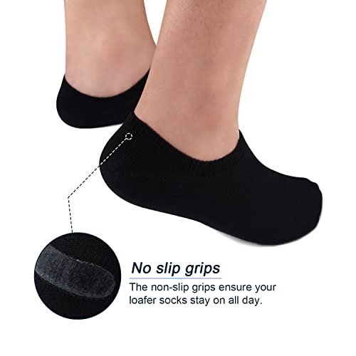 Mens No Show 8 Pairs Invisible Low Cut Cotton Non Slip Short 9-11 8 Pure Black | eBay