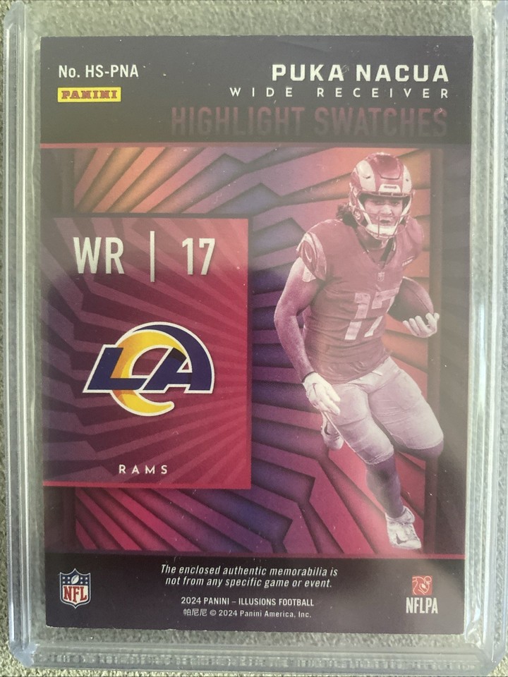 2024 Panini Illusions - Highlight Swatches Puka Nacua #HS-PNA (MEM) | eBay