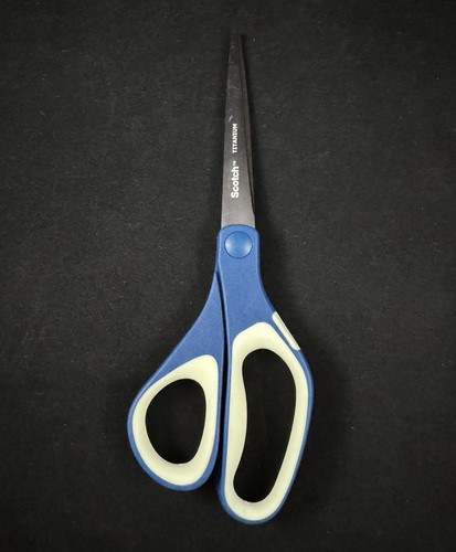 3M Scotch Precision Ultra Edge 8" Titanium Blue/White Scissor | eBay