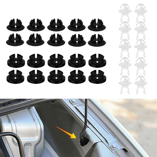 30PCS Hood Prop Rod Holder, Hood Rod Clip, Car Hood Rod Grommet Clips ...