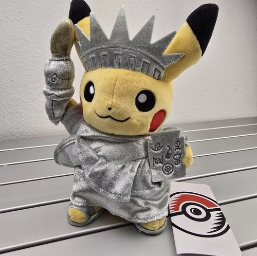 Pokemon Center Nintendo PIKACHU Plush Statue of Liberty Edition NY NYC ...