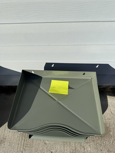 VERTIFLEX Insustrial Metal Desk Paper Organizer 5 Tray Tier File Green ...