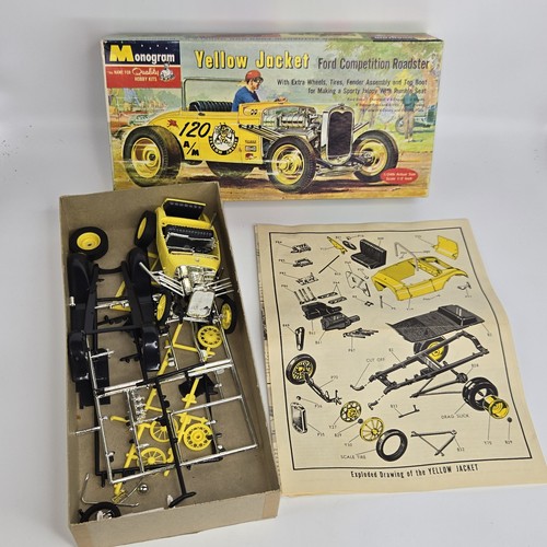 Monogram 1962 Yellow Jacket 1:24 Ford Competition Roadster Model Kit Parts Lot | eBay