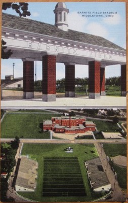 1940 PC: Barnitz Football Stadium - Middletown, Ohio OH | eBay