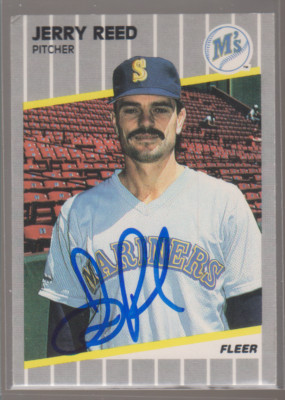 Autographed 1989 Fleer Jerry Reed - Mariners | eBay