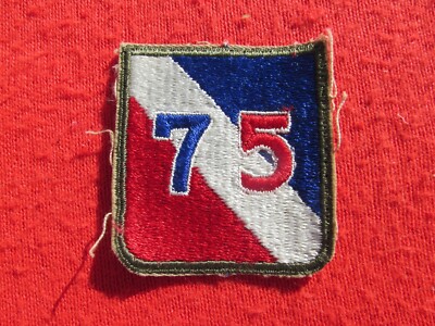US Army 75th Division patch cut edge fully Embroidered no glow | eBay