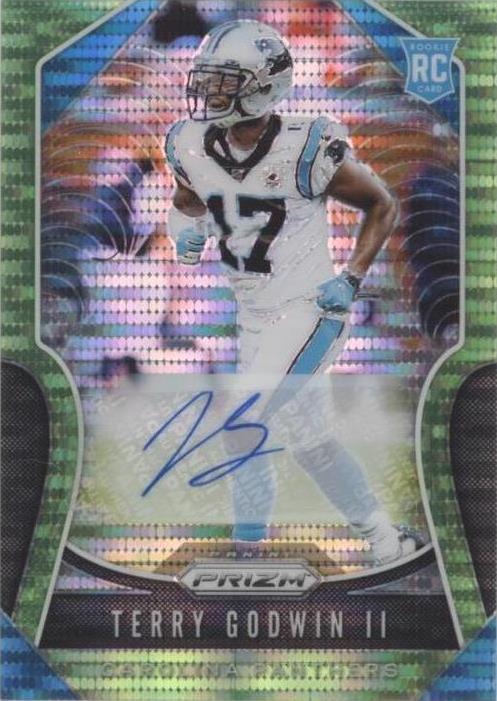 2019 Panini Prizm - Rookies Terry Godwin II #393 Neon Green Pulsar ...