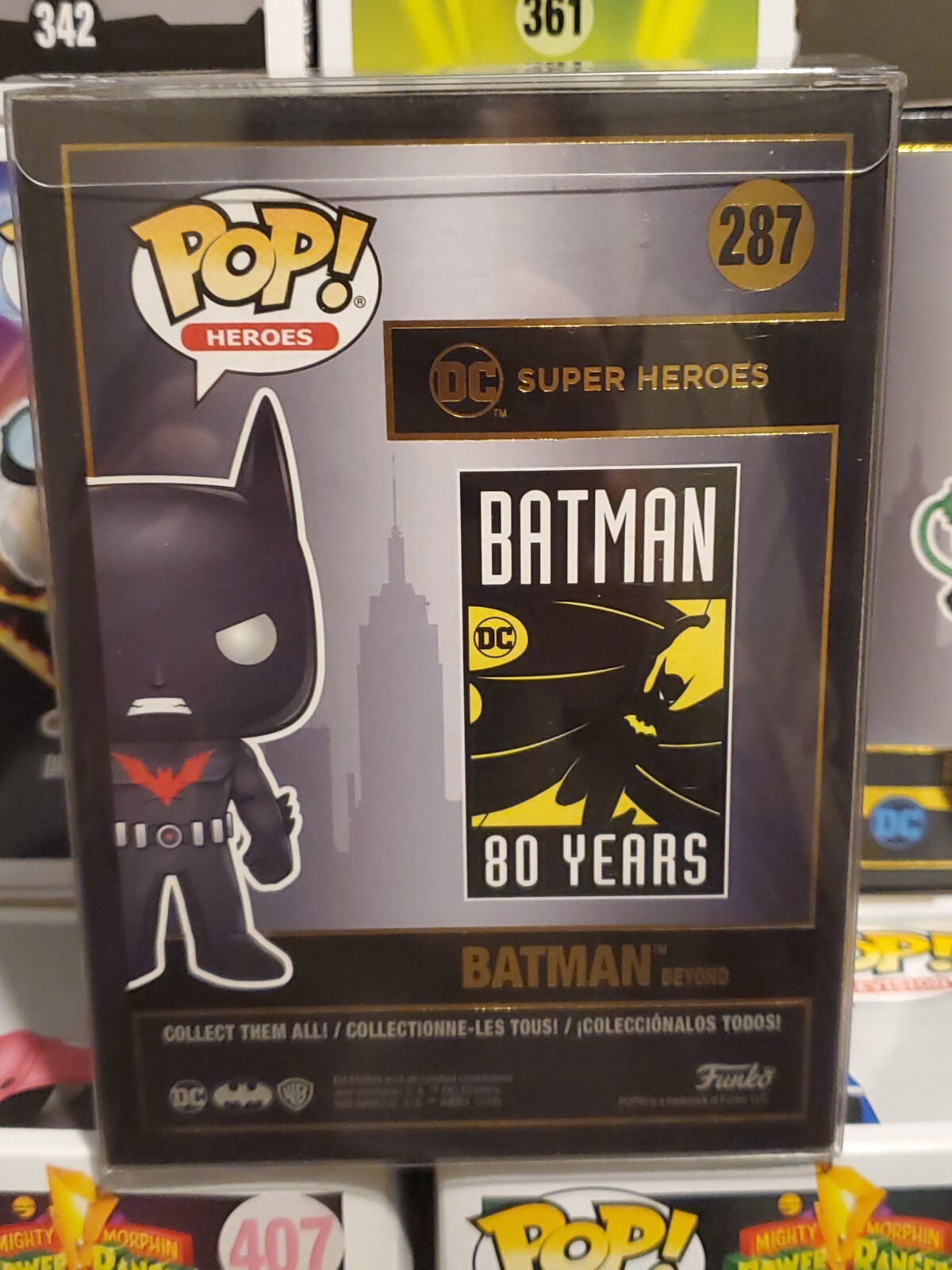 DC Batman: 89 Years. Batman Beyond (Metallic Chrome) #287 Pop Vinyl | eBay