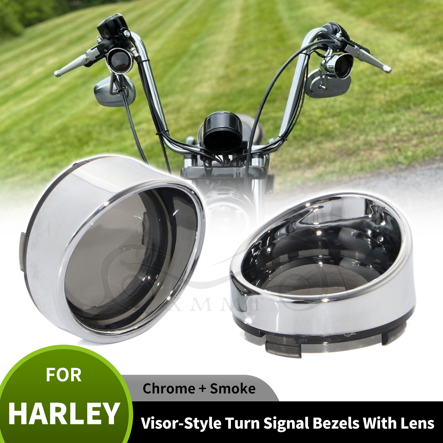 Turn Signal Light Smoke Lens Cover Bezels Visor For Harley Road Glide ...