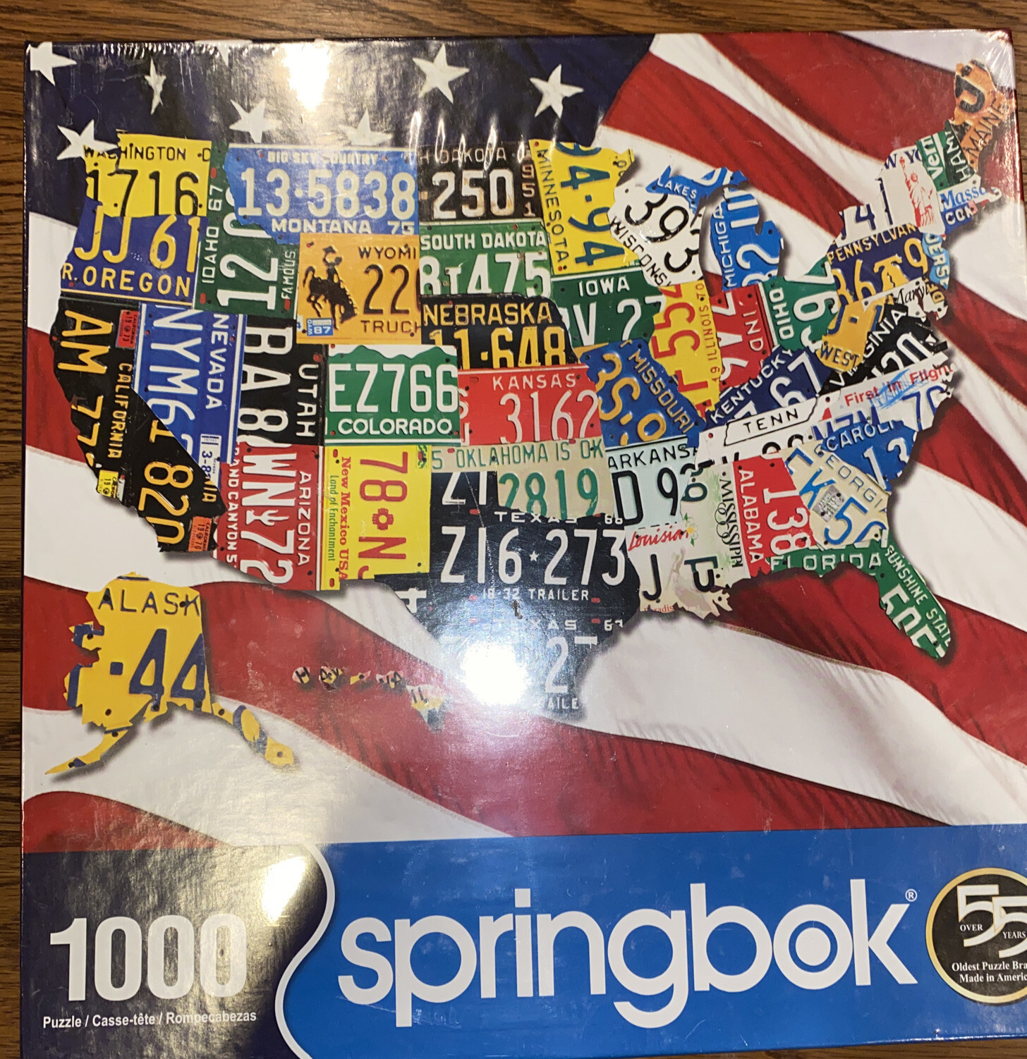 Springbok 1000 Piece Jigsaw Puzzle United States License Plates New | eBay