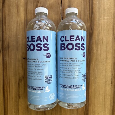 2 CLEAN BOSS by Joy Multi-surface Disinfectant Cleaner 24 oz Fresh ...
