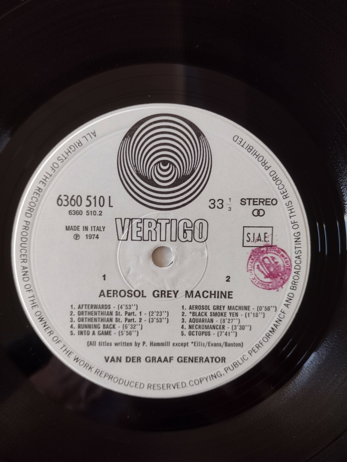 Van Der Graaf Generator: The Aerosol Grey Machine, LP, laminated, ITA ...