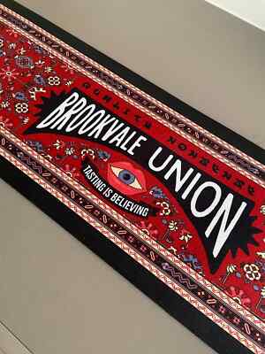 BROOKVALE UNION RUBBER BACKED BAR MAT RUNNER PERFECT FOR BAR MAN CAVE ...