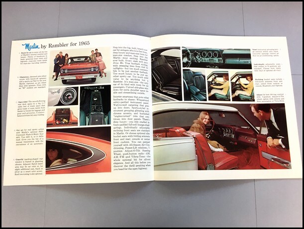 1965 Rambler Marlin Vintage Original Car Sales Brochure Catalog and ...