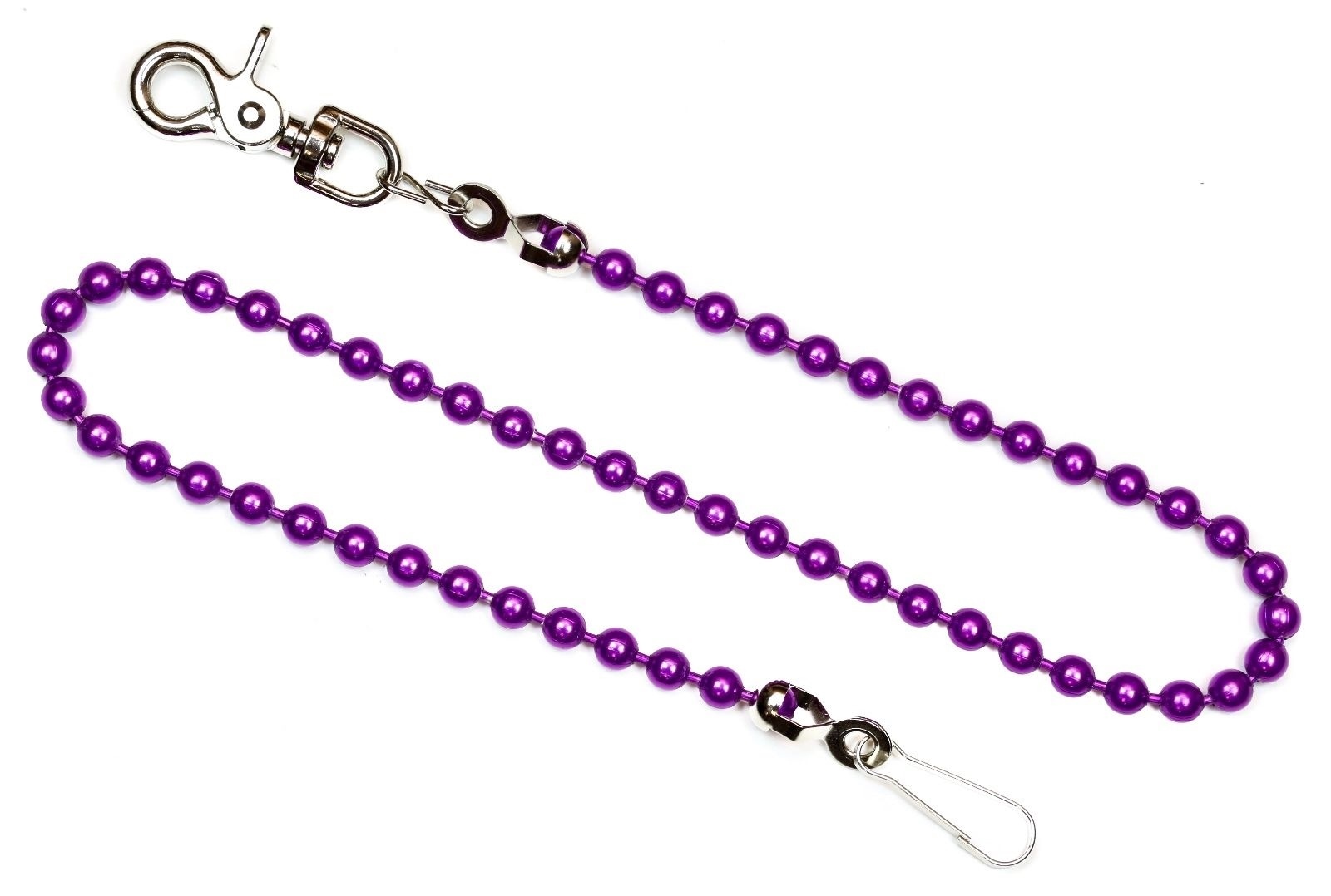Ball Chain Key Chain Or Wallet Chain Punk Style With Metal Clasp Purple ...