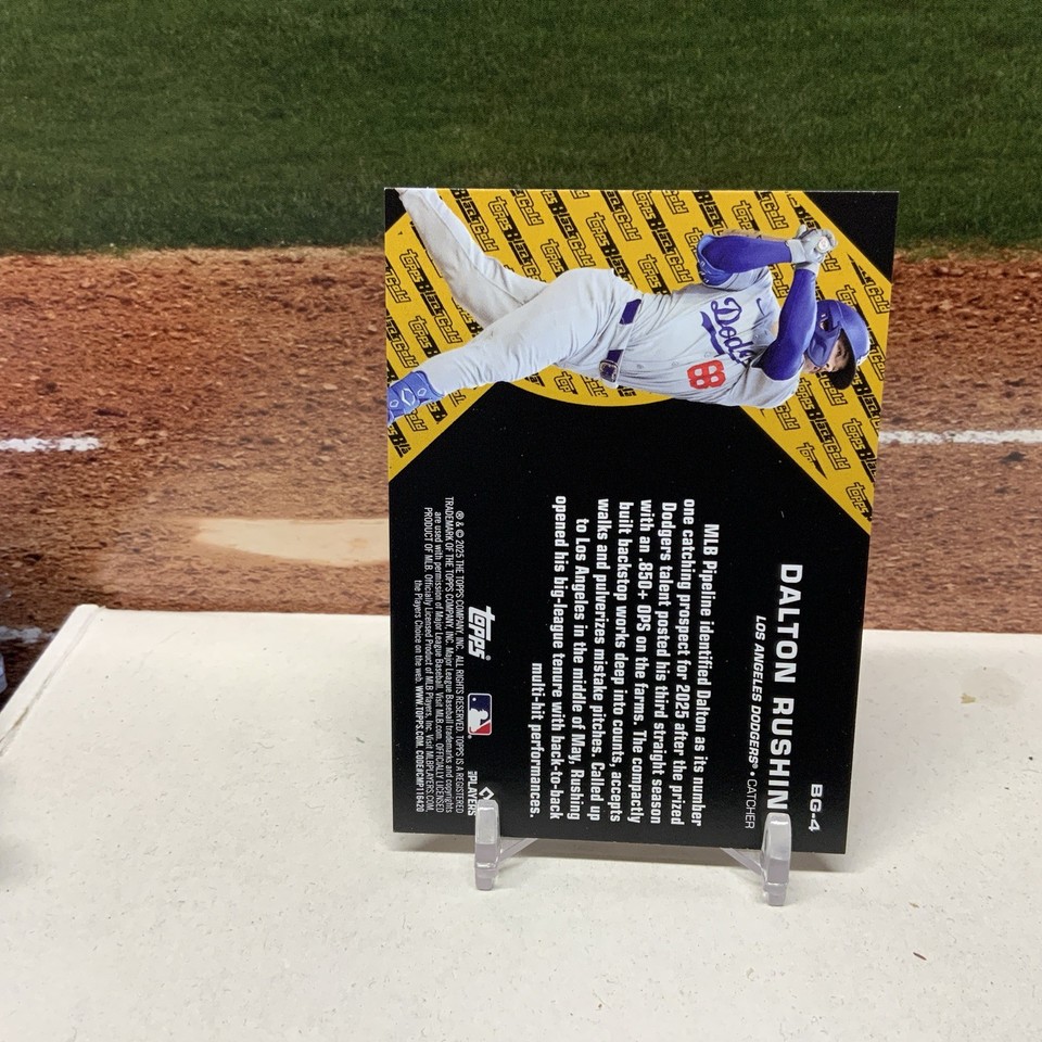 Dalton Rushing RC Black Gold 2025 Topps Update Series Los Angeles ...