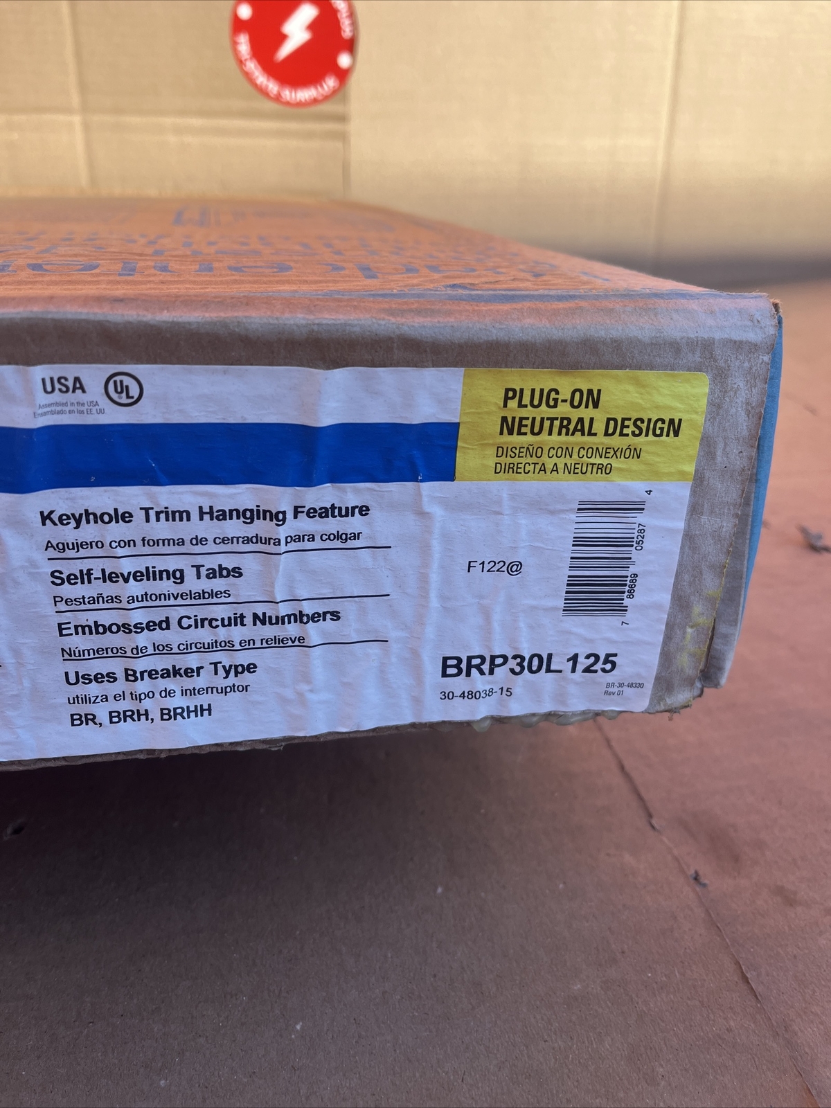 Eaton NSB BRP30L125 Loadcenters and Panelboards BR 1P 125A 240V 50/60Hz ...