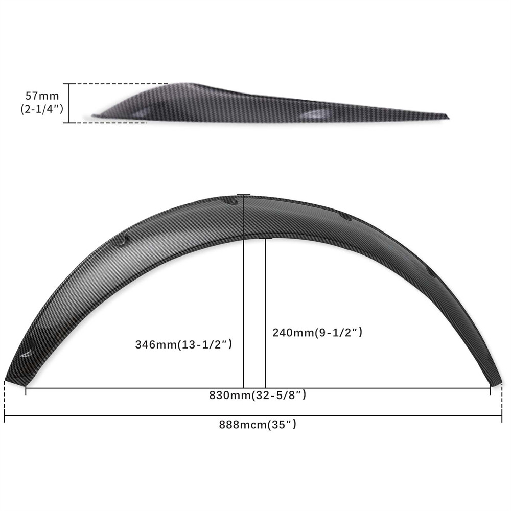 Carbon Fiber Fender Trim Carbon Fiber Wheel Well/Fender Trim For 2002 ...