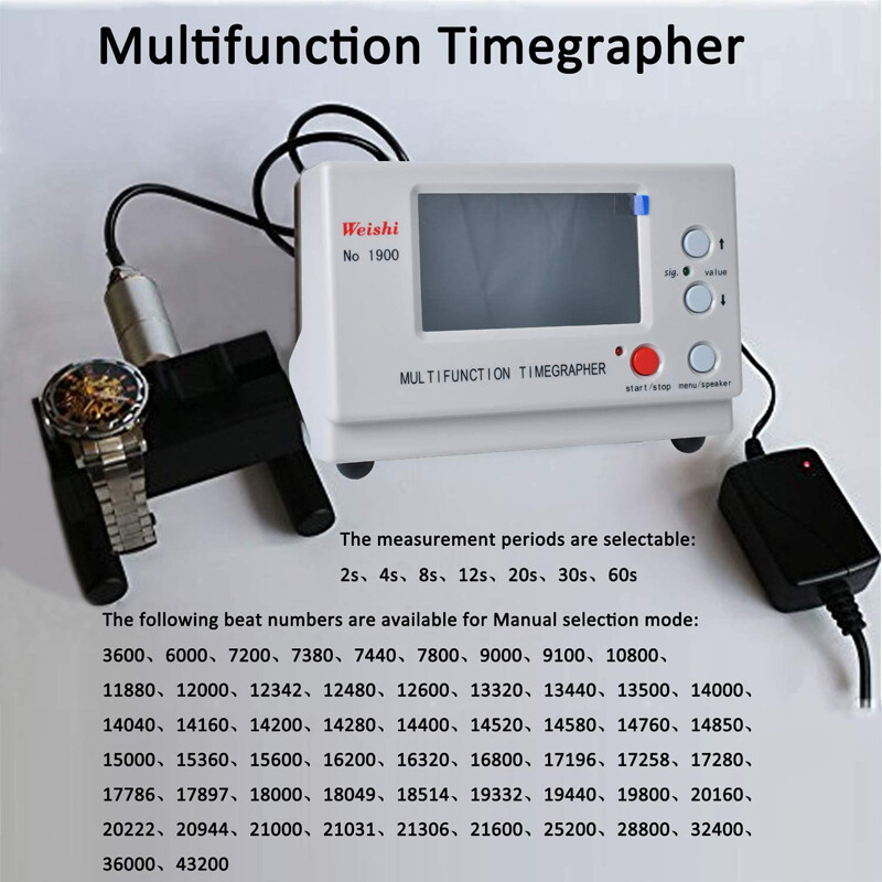 Weishi No.1900 Multifunction Watch Timegrapher Timing Machine Tester ...