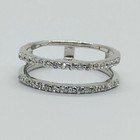 14K Gold Plated Solitaire Enhancer Round 1/2ct Cubic Zirconia Ring ...