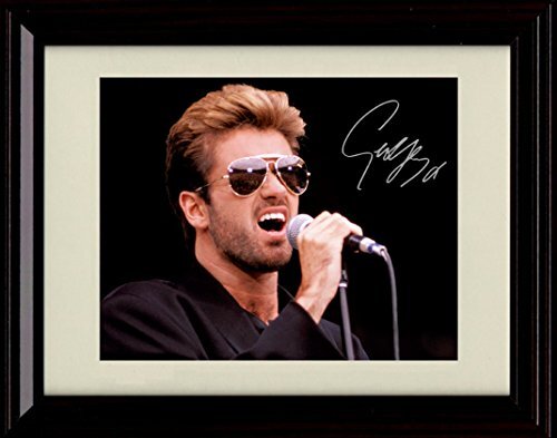 16x20 Framed George Michael - Mic - Autograph Promo Print | eBay
