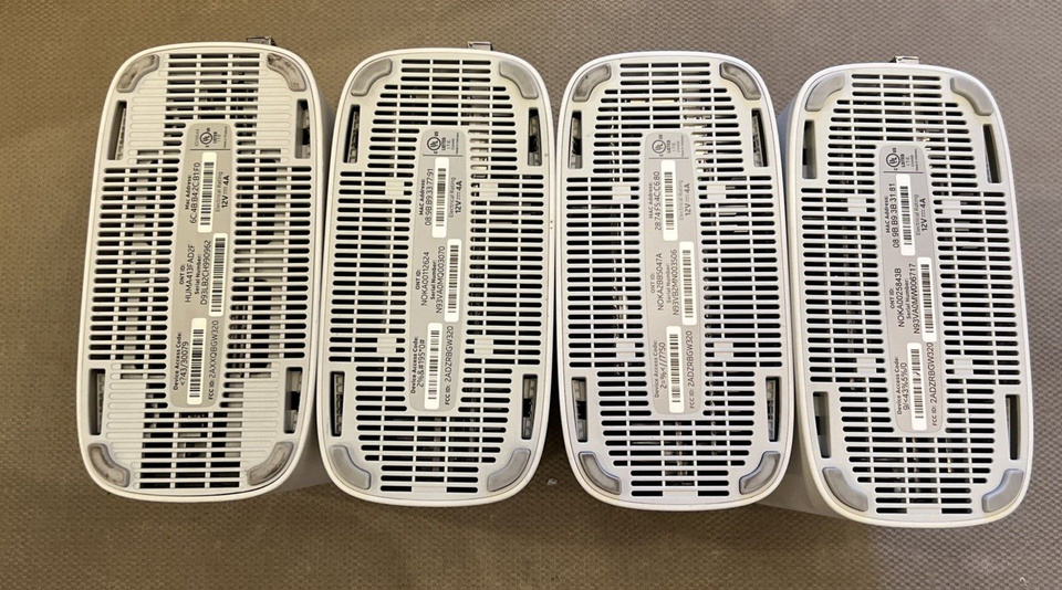 4 QTY AT&T Routers (3) BGW320-505 and (1) BGW320-500 **NOT TESTED** | eBay