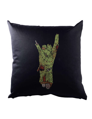 Zombie Metal Fist Dekokissen Hard Rock Sign Hand Zombie Fun Devil Horns ...