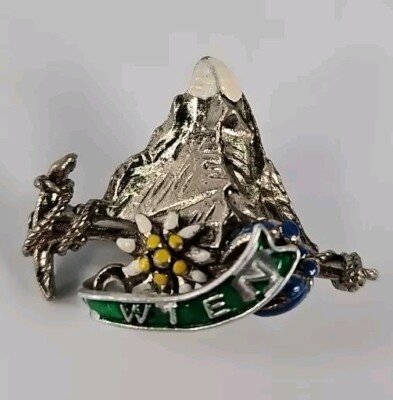 Vintage Wien (Vienna) Alpine Hiking Hat Pin Austria 1950s/60s Excellent ...