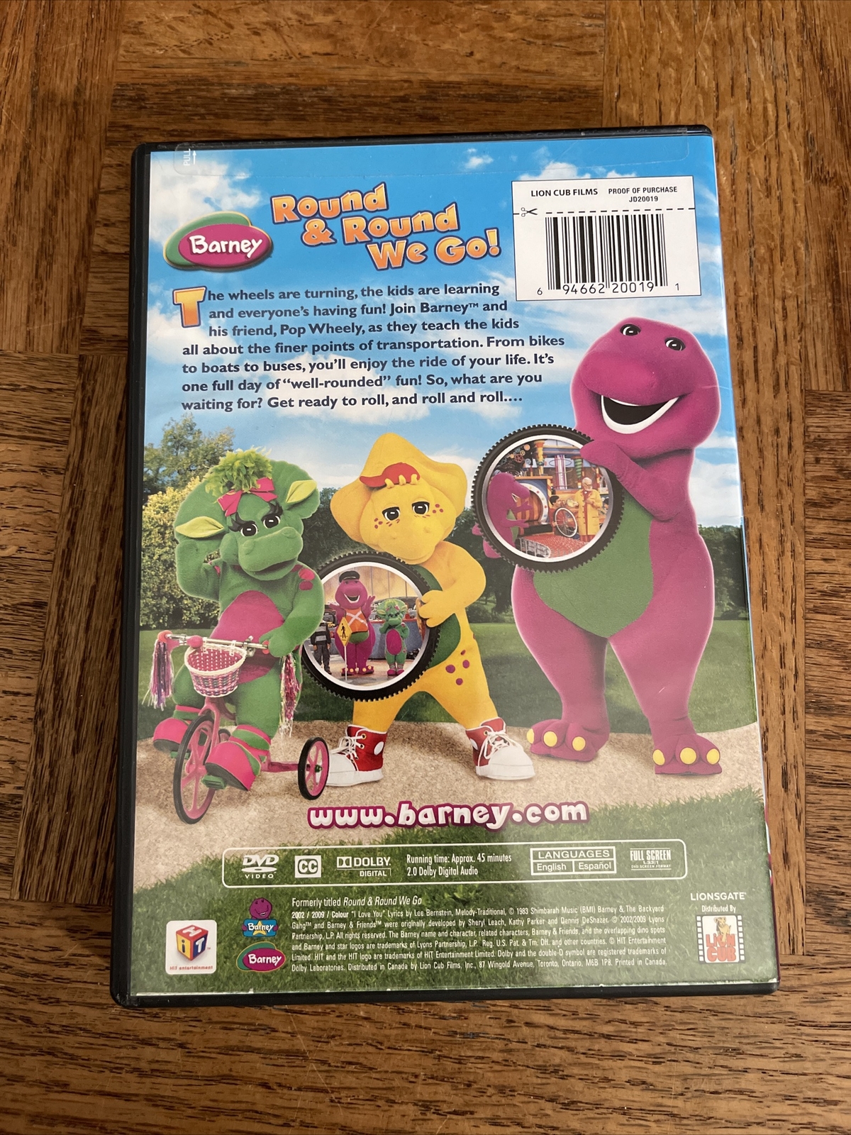 Barney Fun On Wheels DVD-Rare Vintage-SHIPS N 24 HOURS 694662200191| eBay