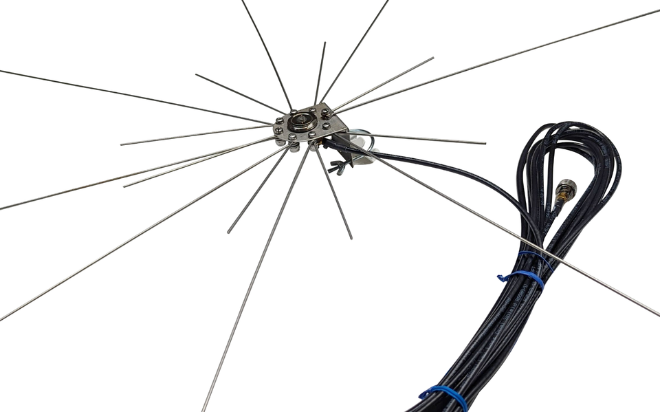 Base Ground Plane Kit Radials Bracket Mobile UHF VHF Antenna NMO Mount ...