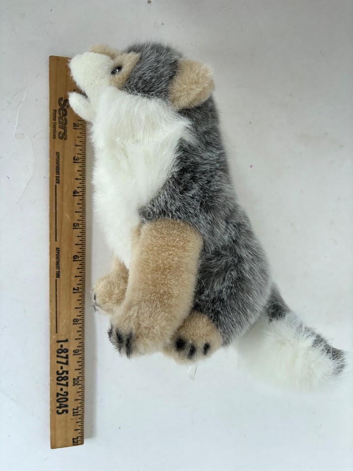 Defenders of Wildlife Wolf Pup Realistic Stuffed Plush Animal Semo Toys ...