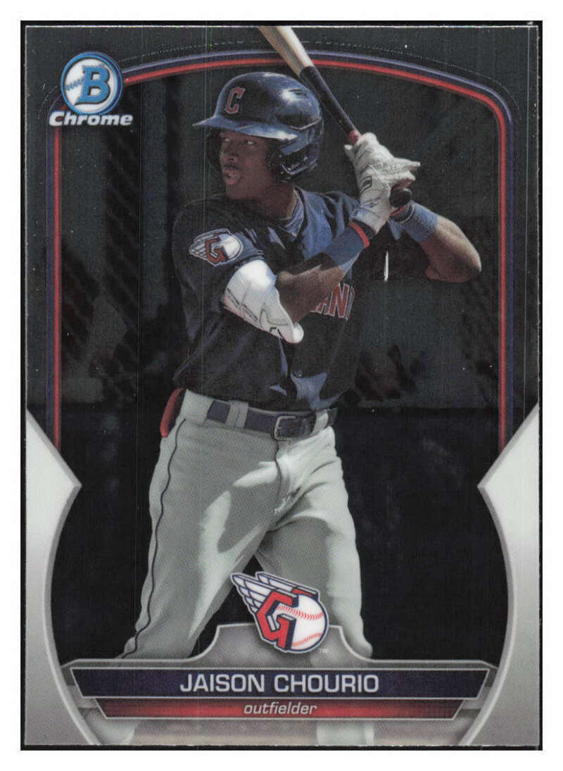 JAISON CHOURIO RC 2023 Bowman Draft Chrome #BDC-164 Pre Rookie Guardian ...
