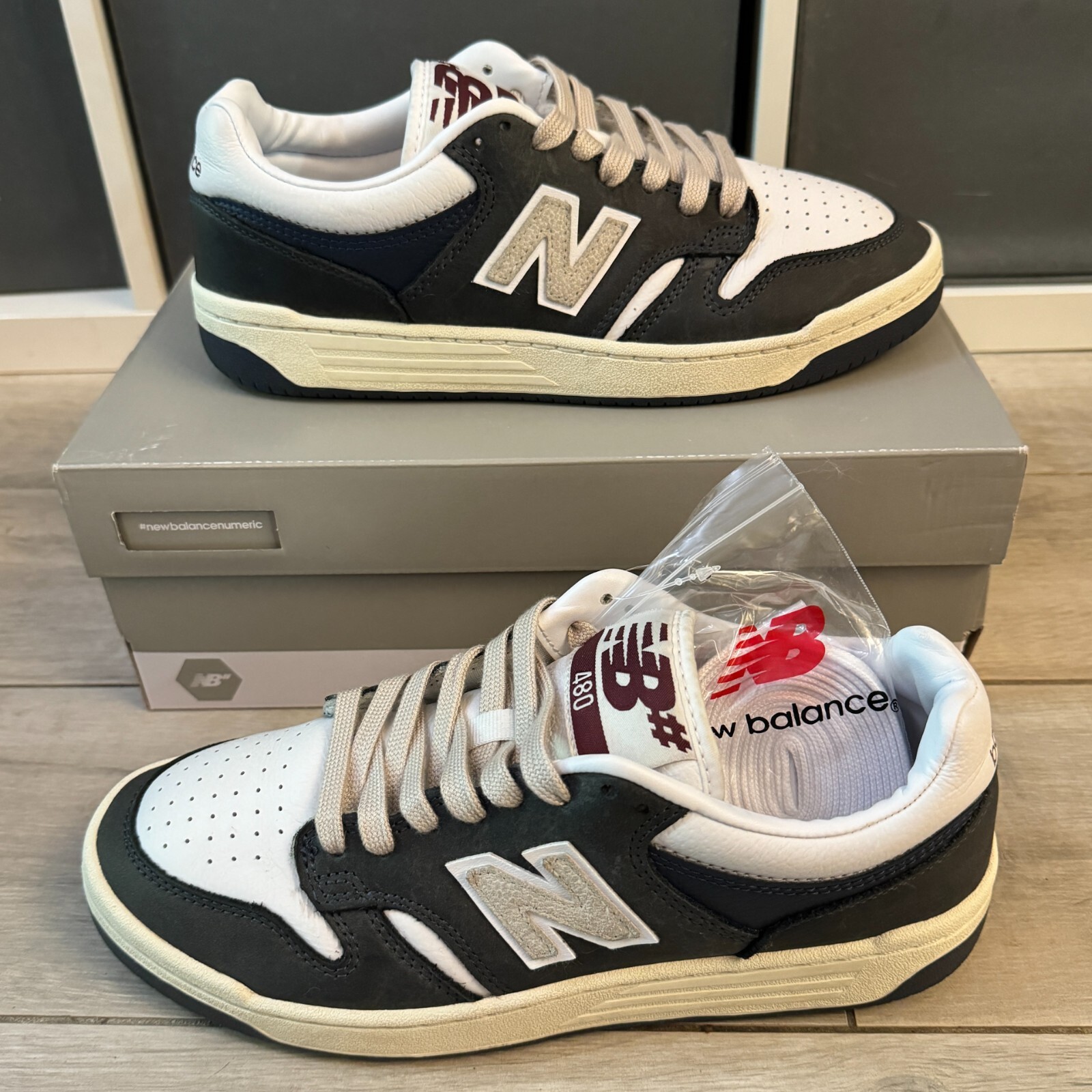 Size 8 - New Balance Numeric 480 Navy White for sale online | eBay