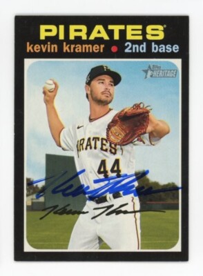 SIGNED BASEBALL CARD AUTO TOPPS 2020 HERITAGE KEVIN KRAMER 670 ...