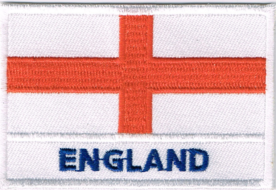 SAINT GEORGE CROSS FLAG PATCH england british english patriot patriotic ...