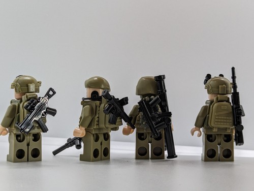 Custom Printed LEGO Minifigs (4x) Green Swamp Camo Army Rangers ...