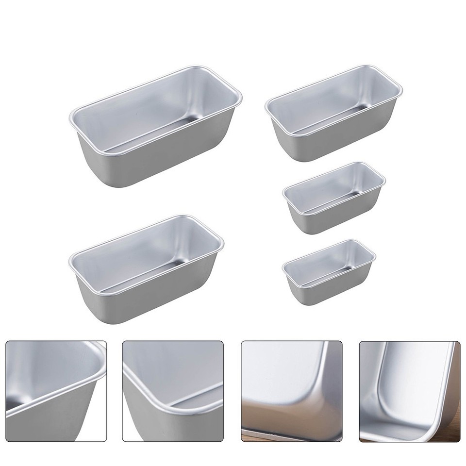 5 Pcs Small Cake Mold Cheese Molds Reusable Baking Pan Bread Mould ...