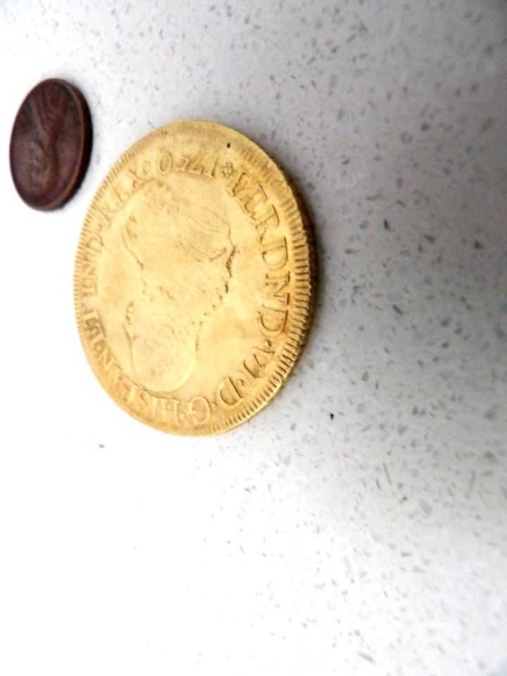 1759 COLOMBIA 8 ESCUDOS SPANISH COLONIAL 8E GOLD COIN | eBay