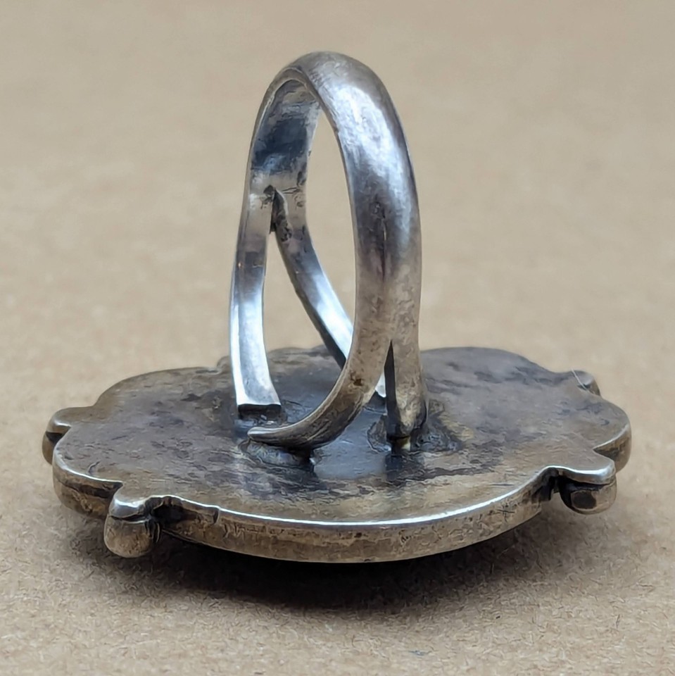 Large Southwestern Brown Fire Agate Sterling Silver Ring Sz 5.5 ...