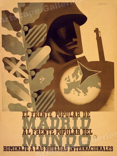 Popular Front of the World - 1930s Spanish Civil War Poster - 18x24 | eBay