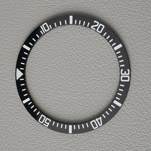SEIKO SKX007 SKX009 CERAMIC Bezel Insert Black SKX (MIL SUB style) Flat ...