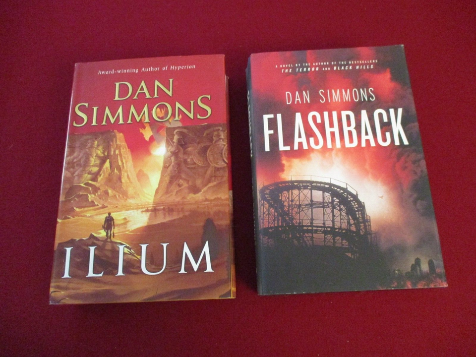 2 Dan Simmons Novels ~ Ilium (2003) & Flashback (2011) First Edition Hardcovers | eBay