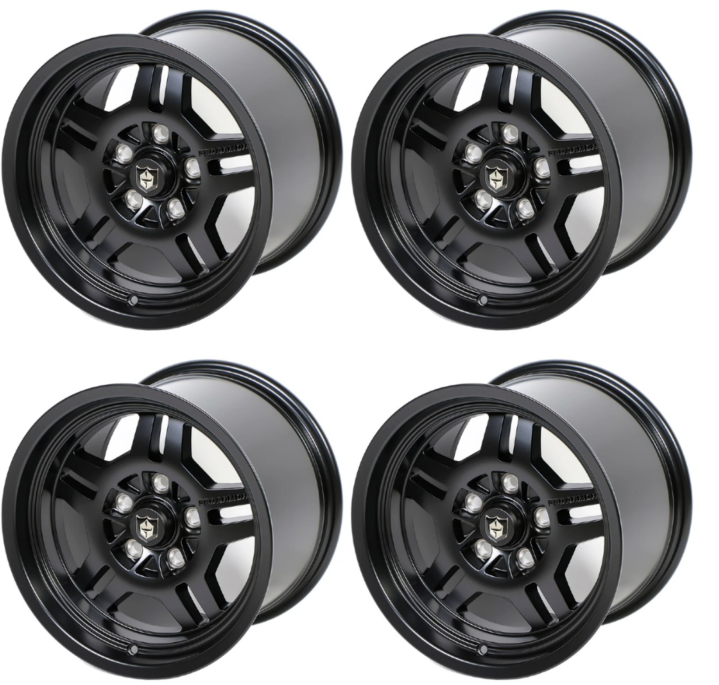 Pro Armor Rally 5 Wheel Rim 15x7 15x10 5 Lug Matte Black RZR Pro R ...