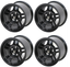 Pro Armor Rally 5 Wheel Rim 15x7 15x10 5 Lug Matte Black RZR Pro R ...