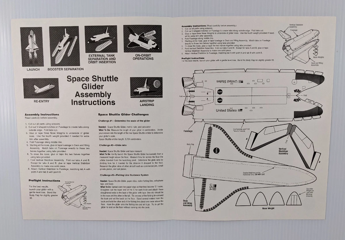 Space Shuttle Template Printable