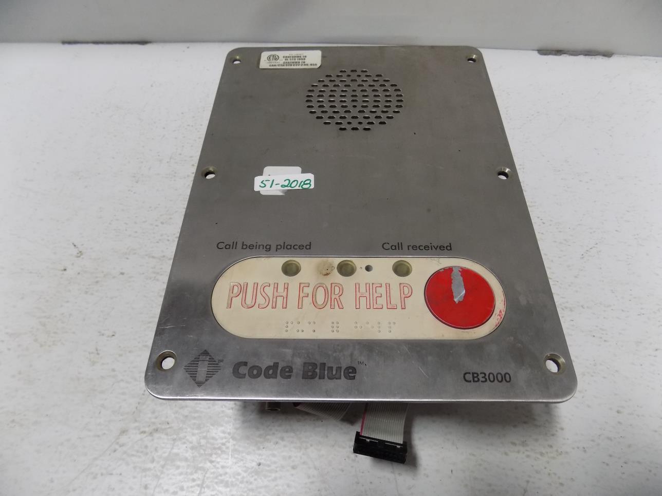 Code Blue CB3000 Emergency Speakerphone Elevator Fire Security System ...